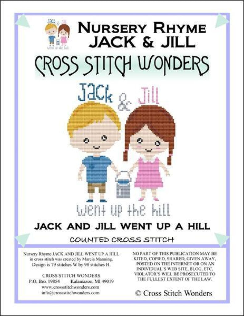 A Nursery Rhyme - JACK and JILL WENT UP THE HILL pattern – Sandra's ...