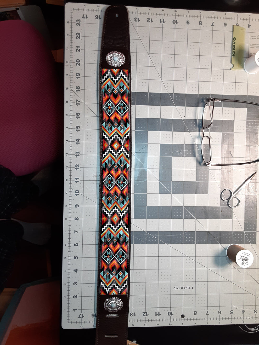 Native American Style Guitar Strap 5 – Sandra's Stitch Stash