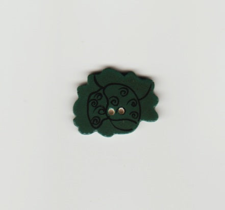 Lettuce button – Sandra's Stitch Stash