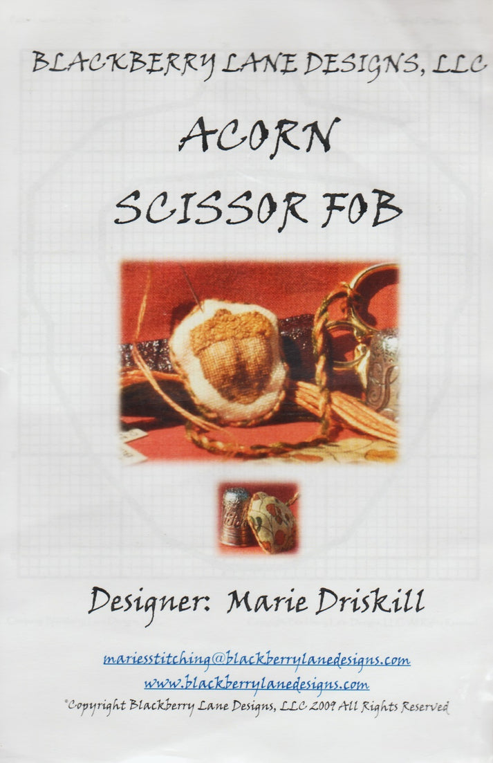 Acorn Scissor Fob pattern – Sandra's Stitch Stash