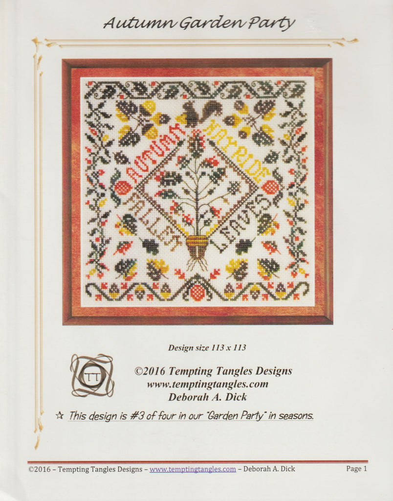 Autumn Garden Party pattern – Sandra's Stitch Stash