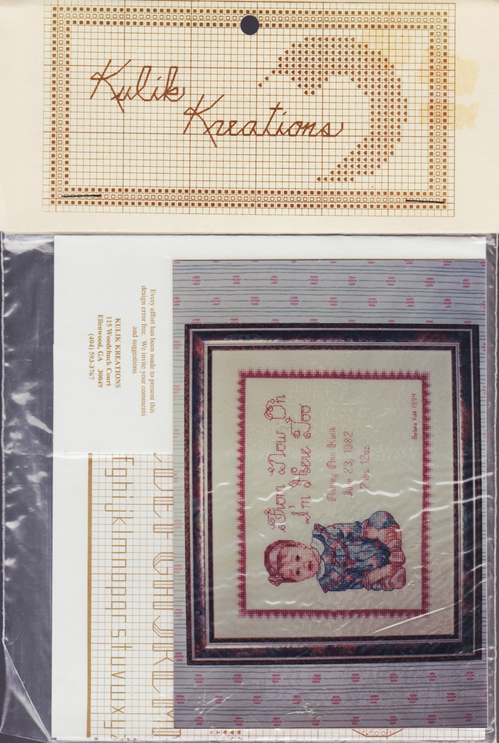 Baby Girl Sampler pattern – Sandra's Stitch Stash