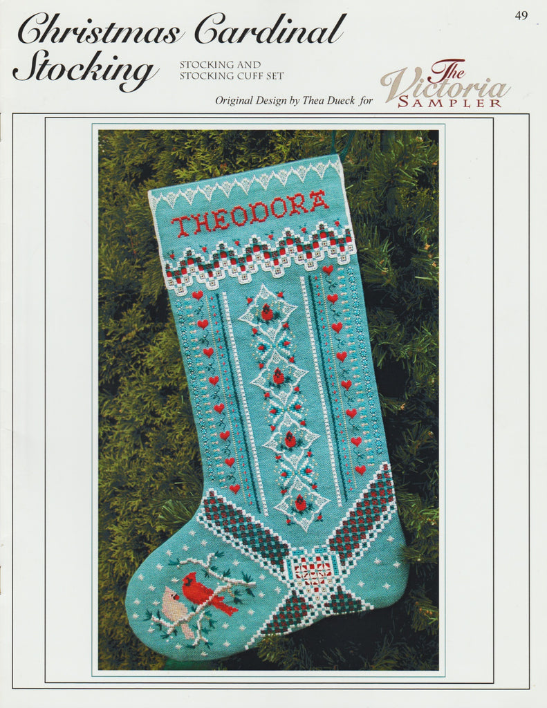 Christmas Cardinal Stocking pattern – Sandra's Stitch Stash