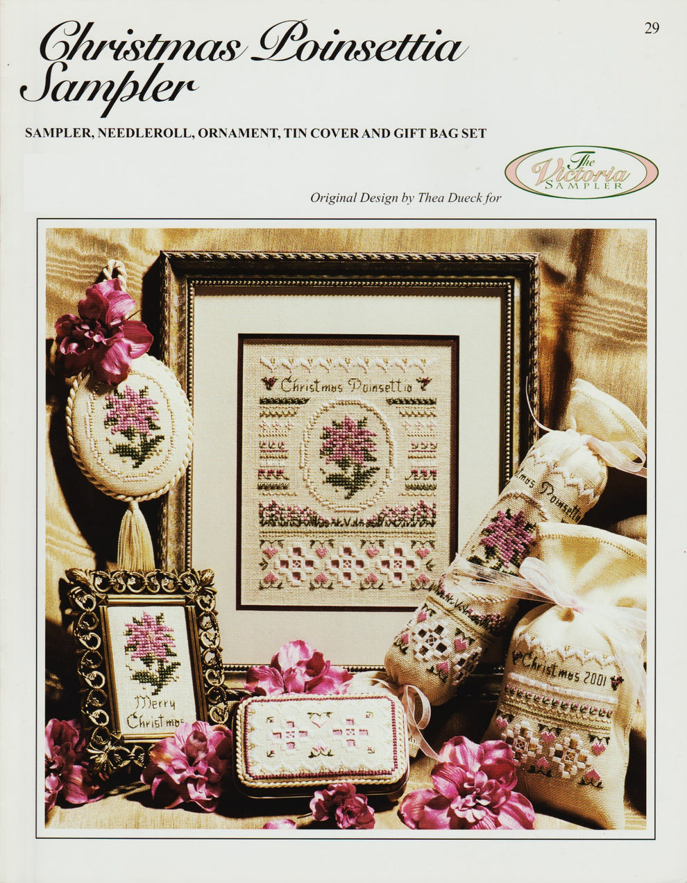 Christmas Poinsettia Sampler pattern – Sandra's Stitch Stash