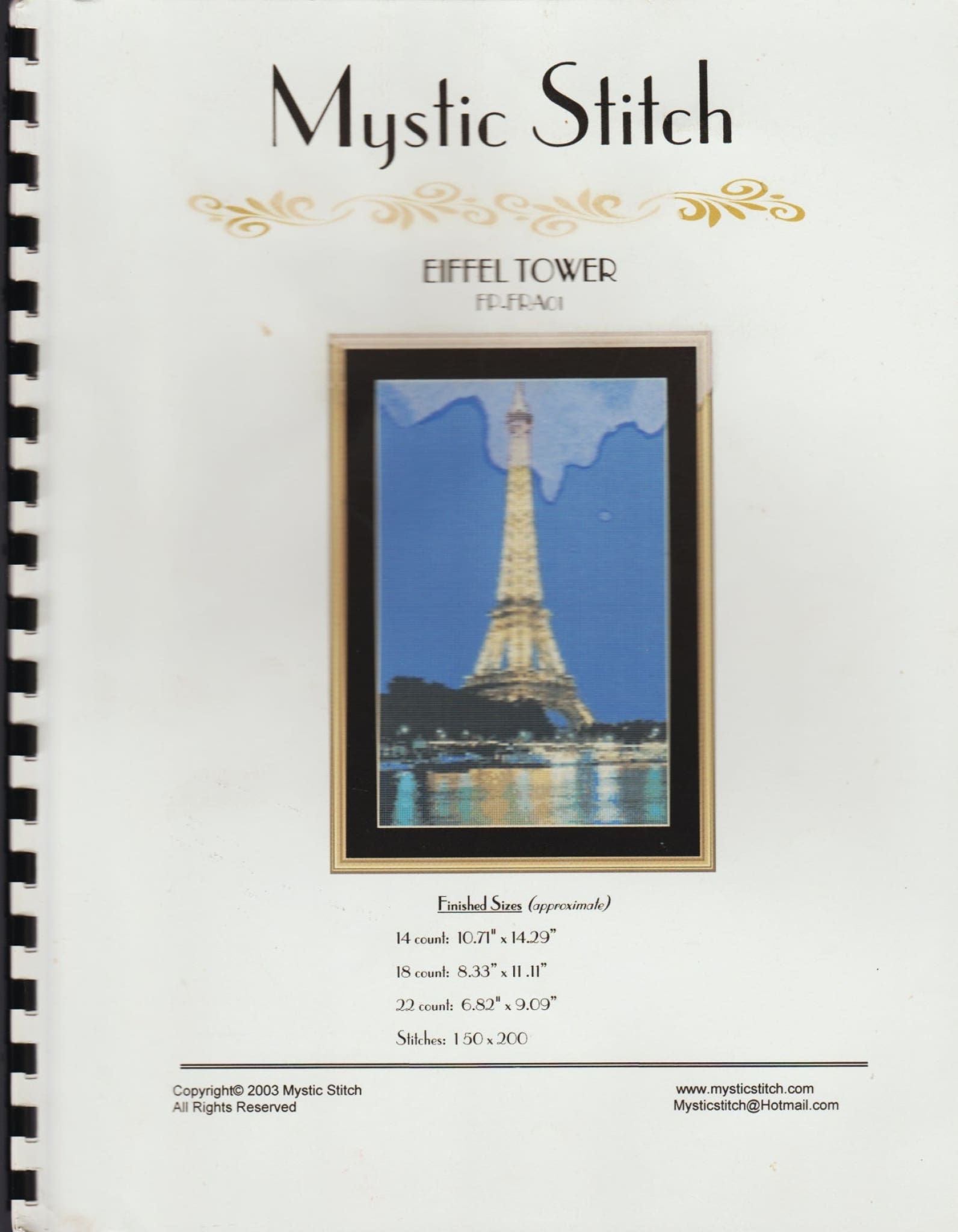 Eiffel Tower pattern – Sandra's Stitch Stash