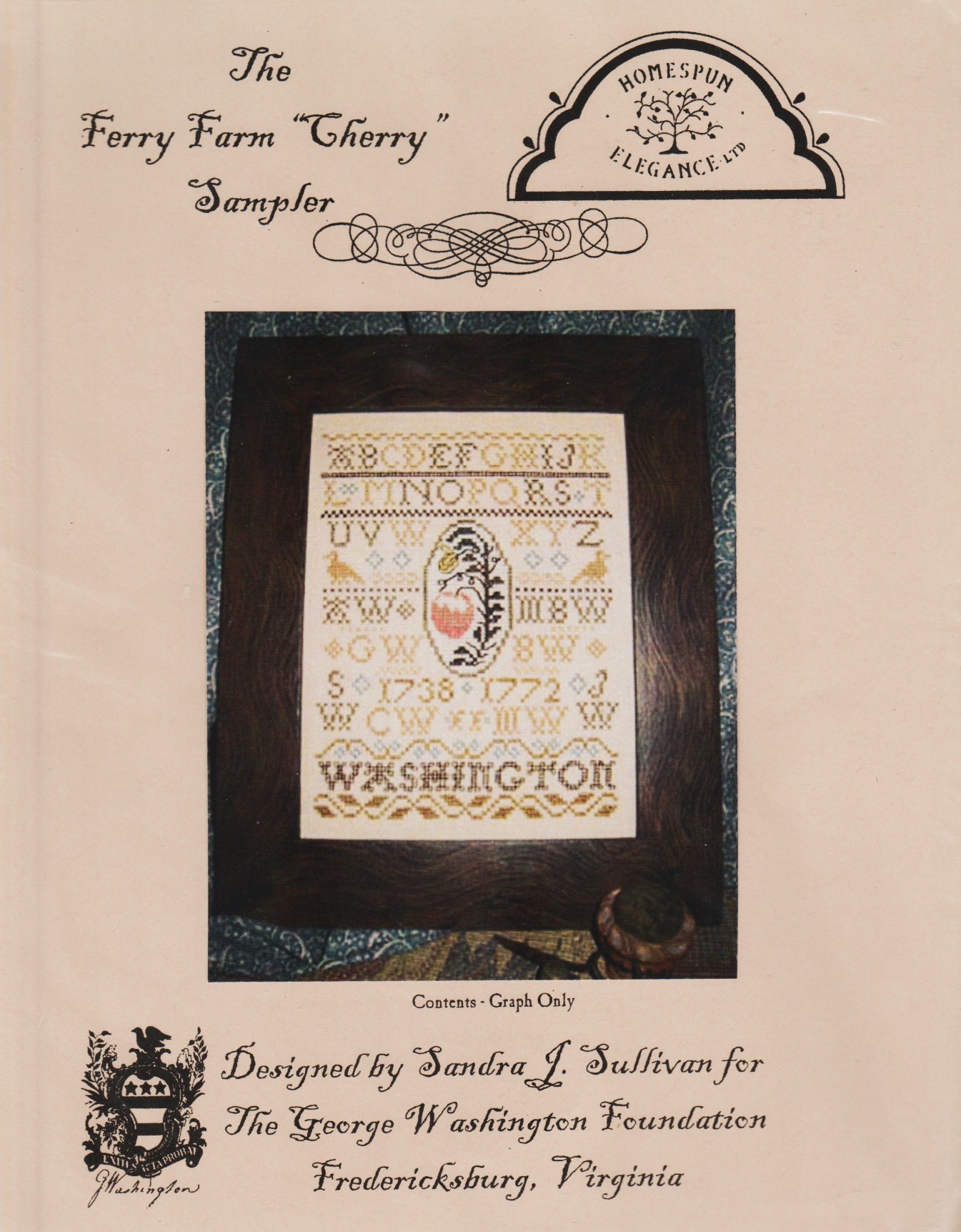 Ferry Farm "Cherry" Sampler pattern – Sandra's Stitch Stash