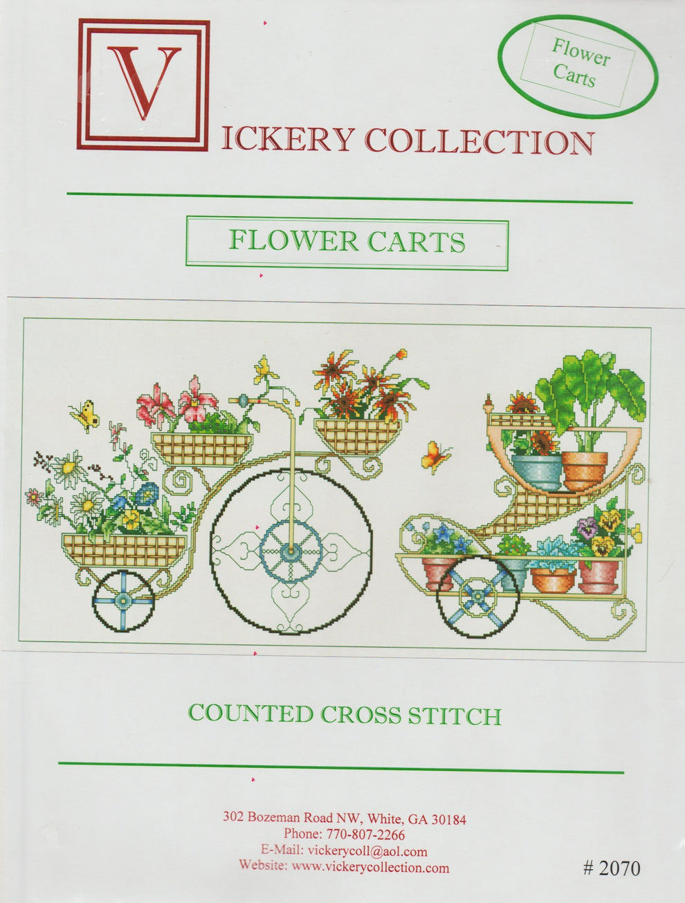 Flower Carts pattern – Sandra's Stitch Stash