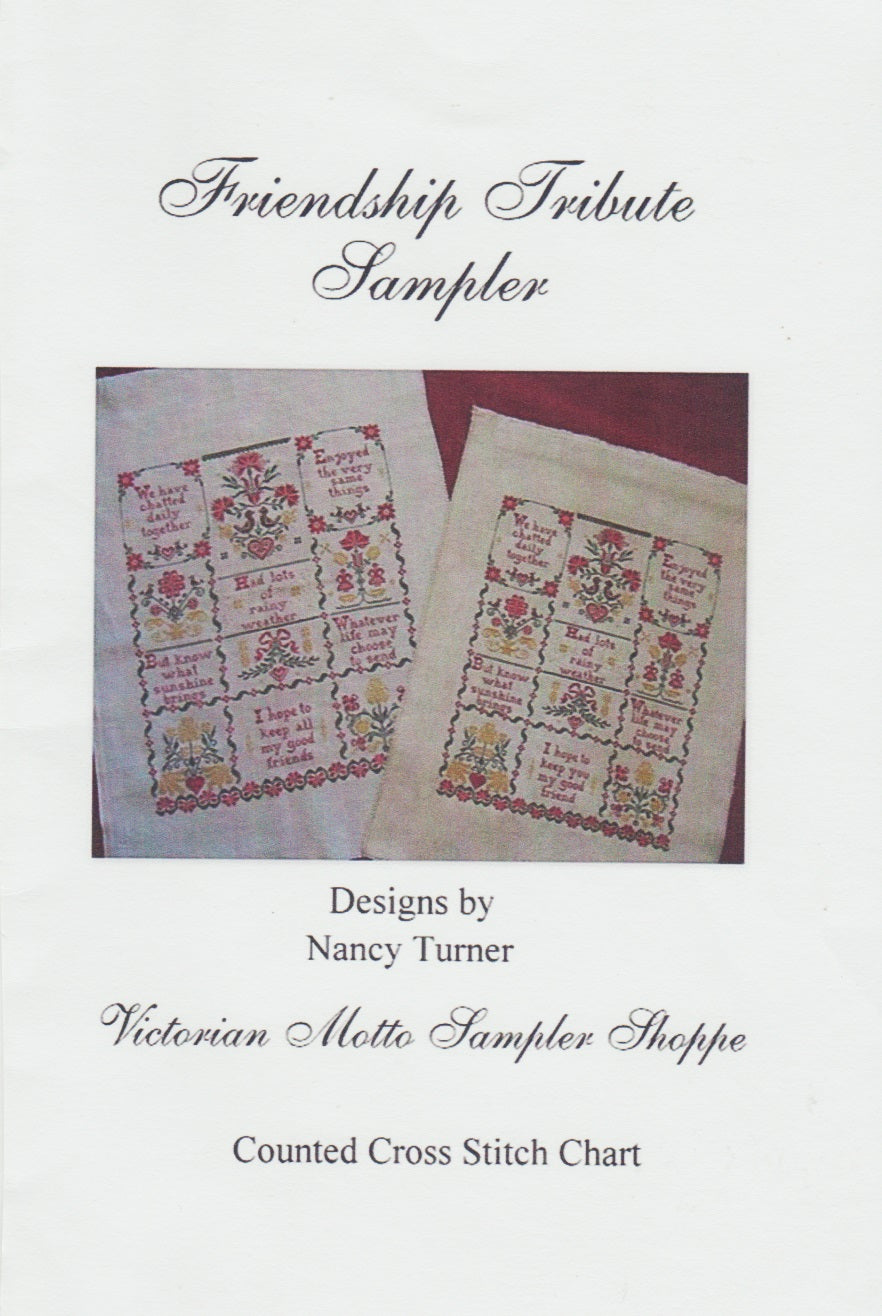 Friendship Tribute Sampler pattern – Sandra's Stitch Stash