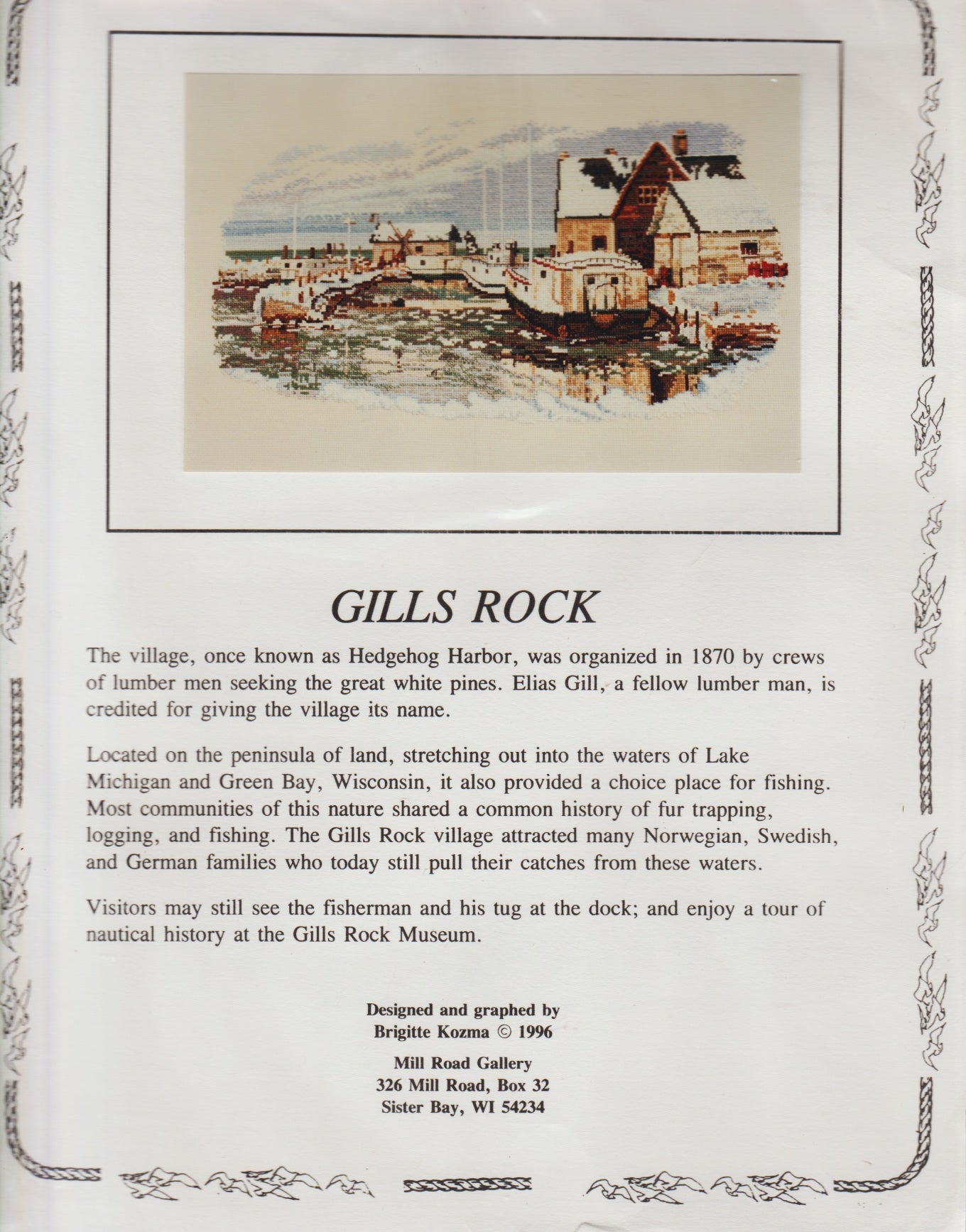 Gills Rock pattern – Sandra's Stitch Stash