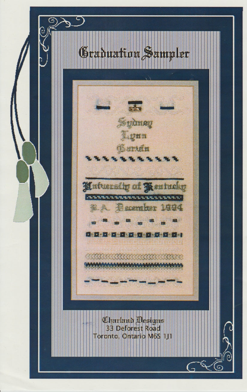 Graduation Sampler pattern – Sandra's Stitch Stash