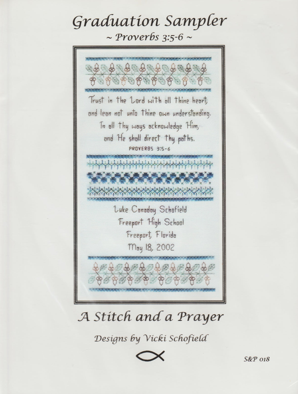 Graduation Sampler pattern – Sandra's Stitch Stash