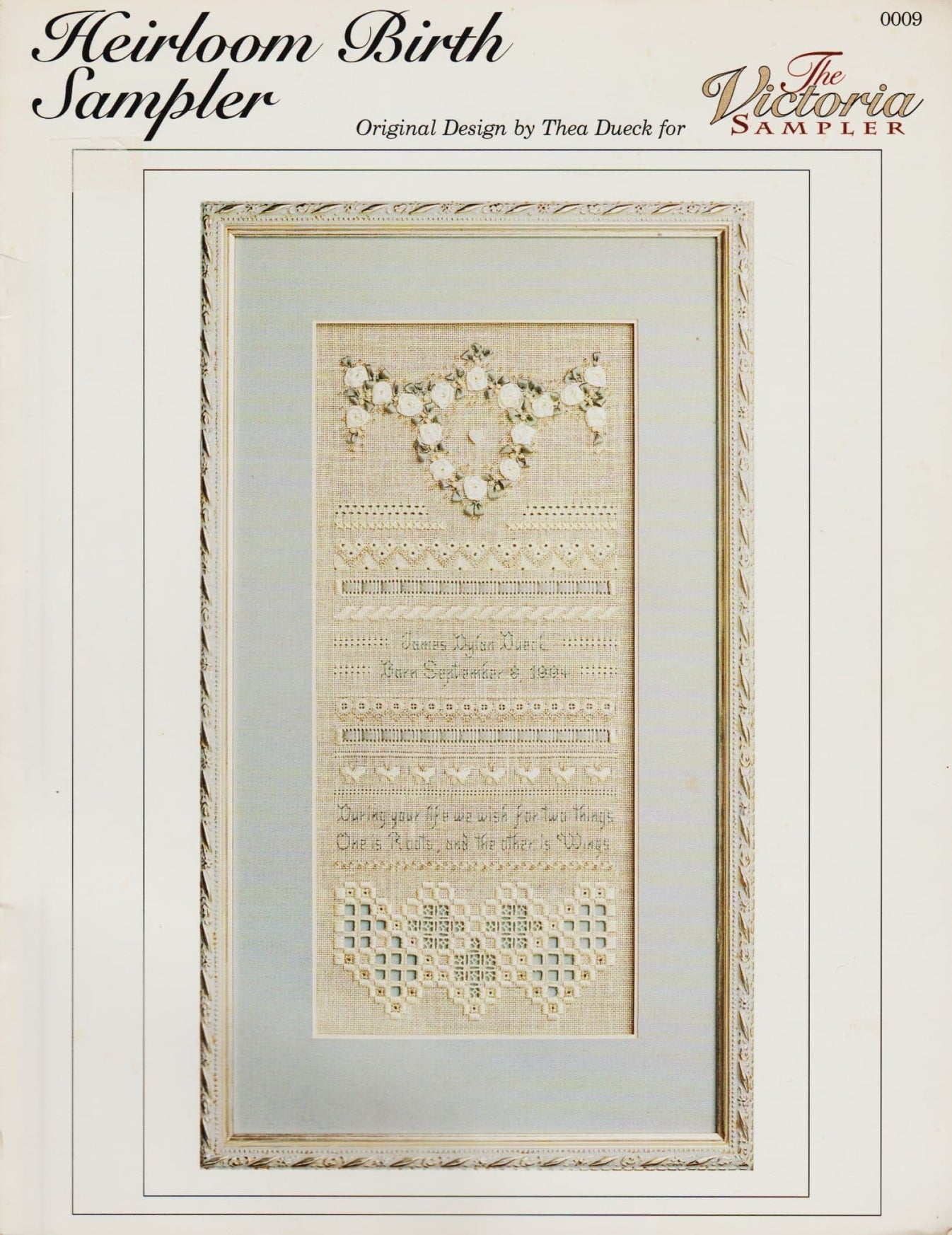 Heirloom Birth Sampler pattern – Sandra's Stitch Stash