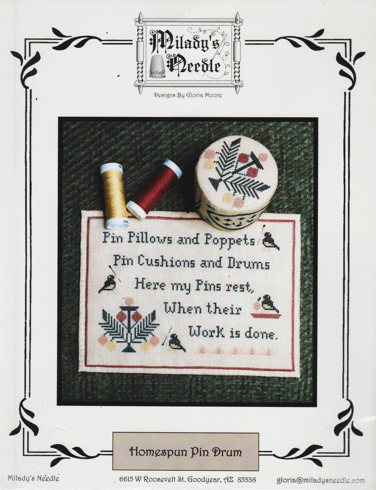 Homespun Pin Drum pattern – Sandra's Stitch Stash