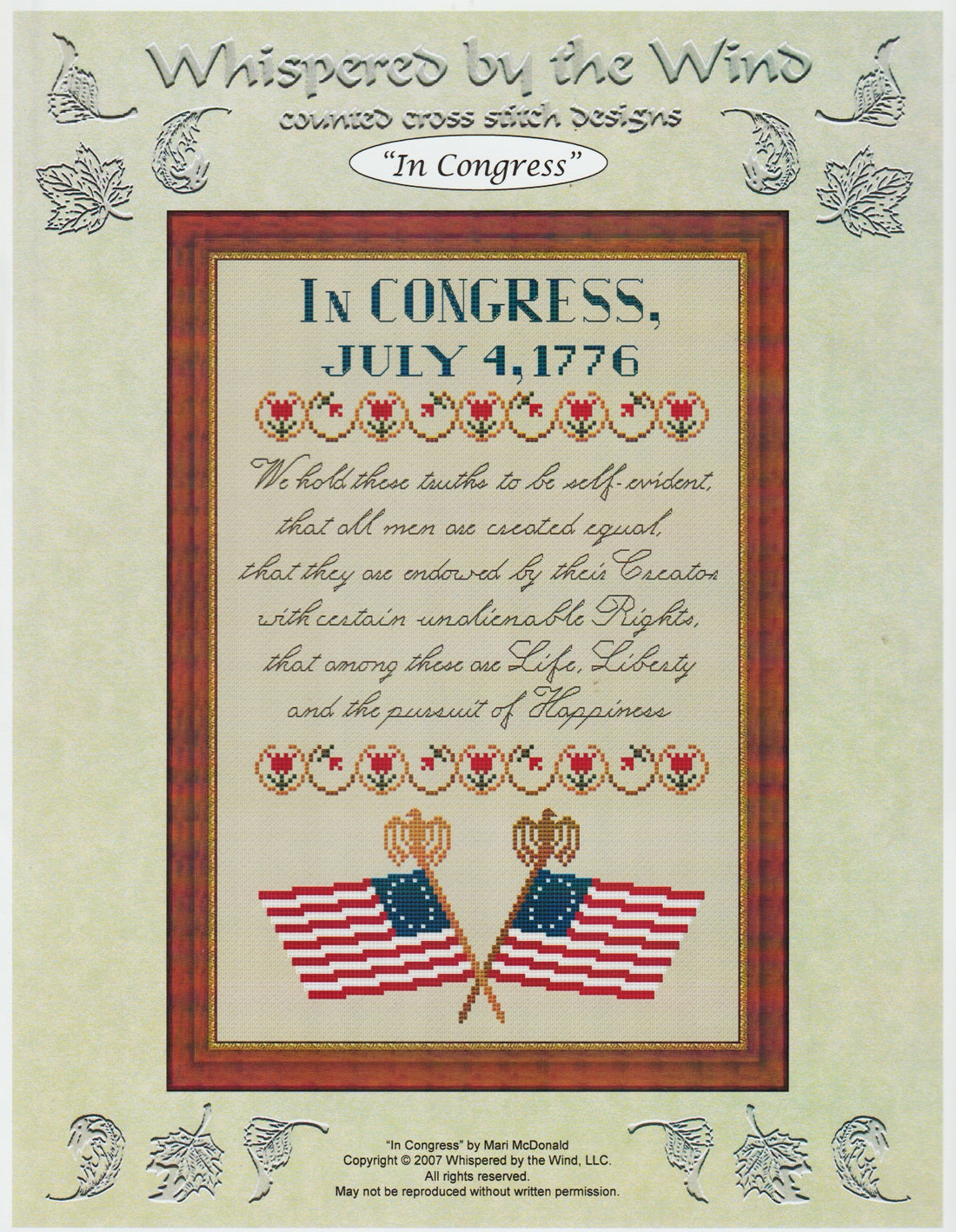 In Congress pattern – Sandra's Stitch Stash