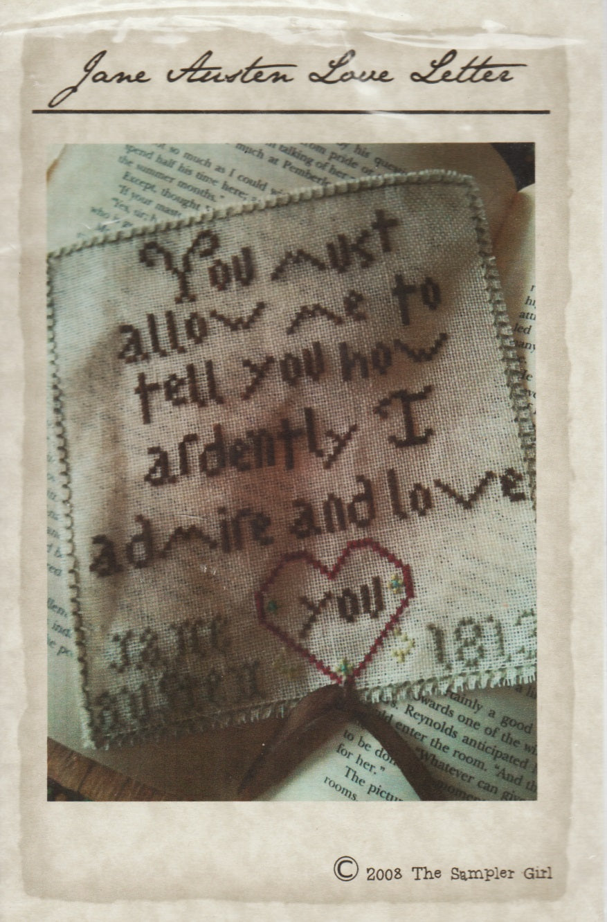 Jane Austen Love Letter pattern – Sandra's Stitch Stash