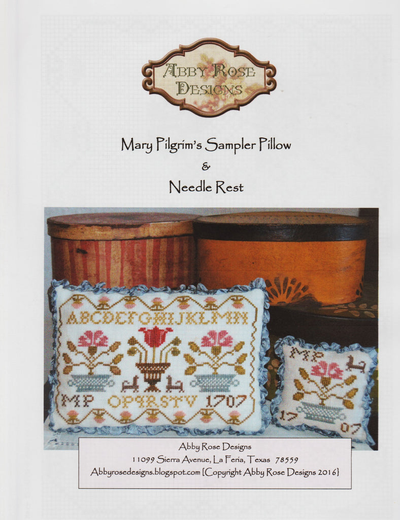 Mary Pilgrim's Sampler Pillow pattern – Sandra's Stitch Stash