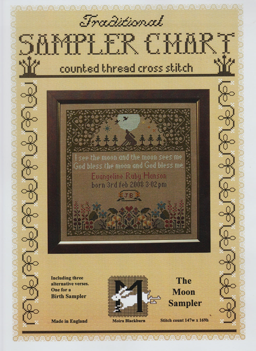 Moon Sampler pattern – Sandra's Stitch Stash