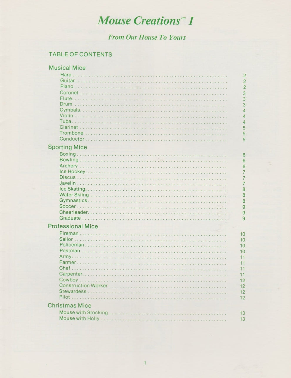 Mouse Creations 1 pattern – Sandra's Stitch Stash