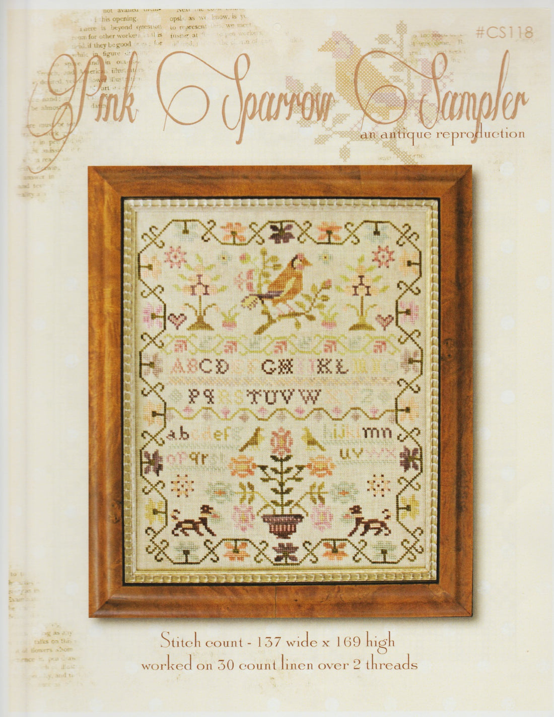 Pink Sparrow Sampler pattern – Sandra's Stitch Stash