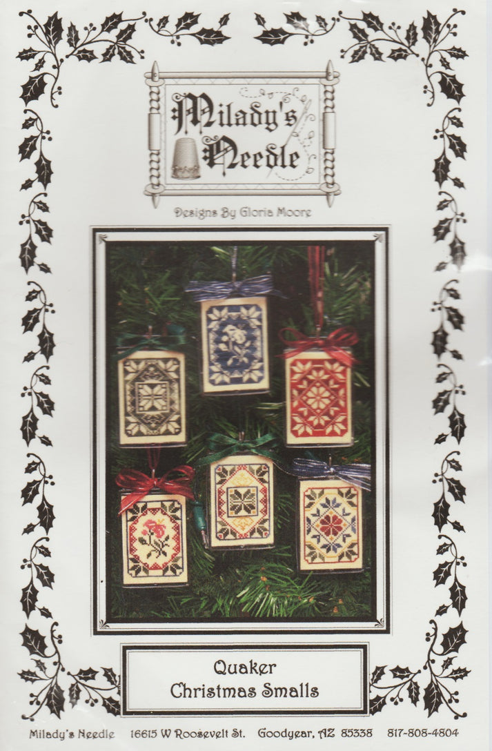 Quaker Christmas Smalls pattern – Sandra's Stitch Stash