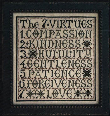 The 7 Virtues pattern – Sandra's Stitch Stash