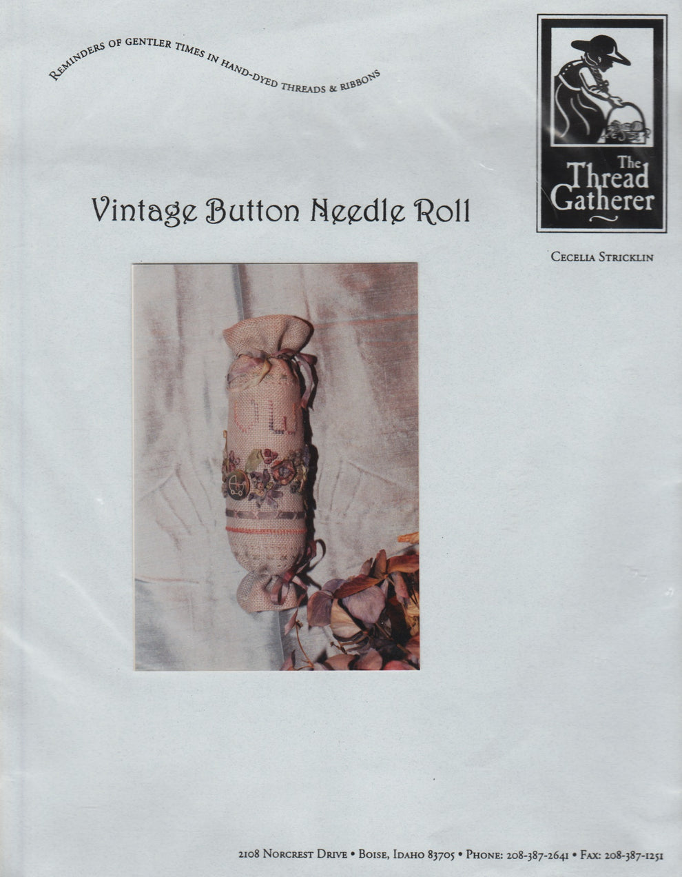 Vintage Button Needle Roll pattern – Sandra's Stitch Stash