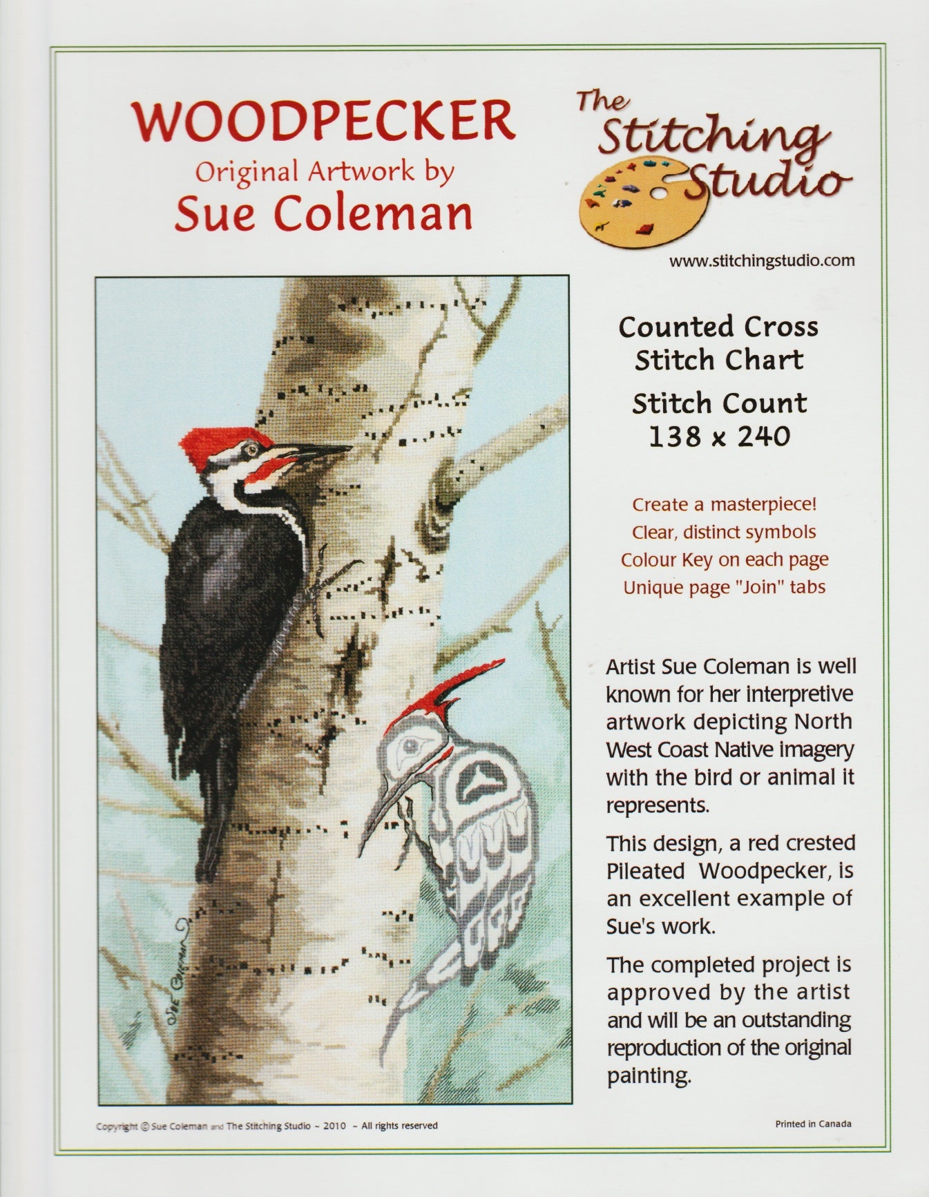 Woodpecker pattern – Sandra's Stitch Stash