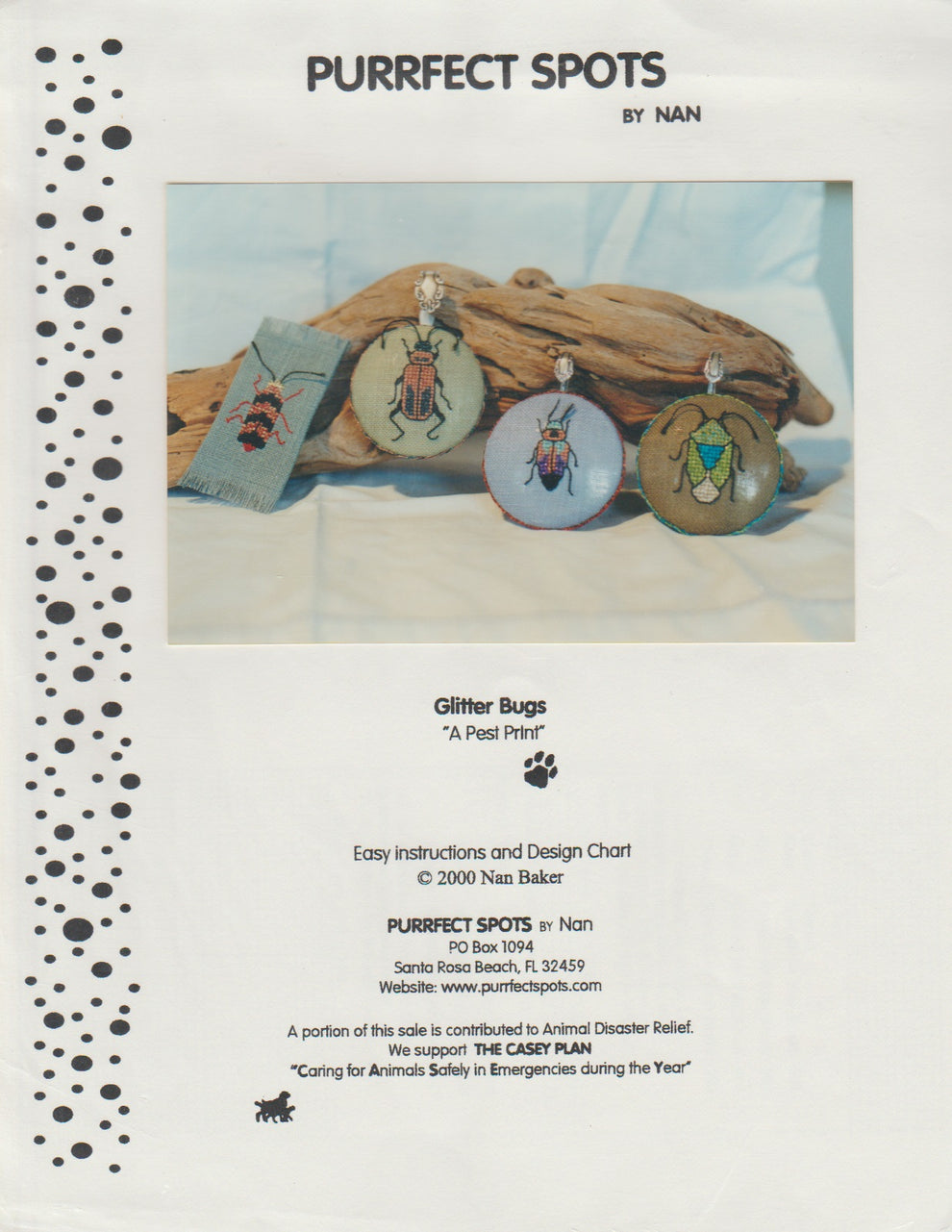 A Pest Print Glitter Bugs pattern – Sandra's Stitch Stash