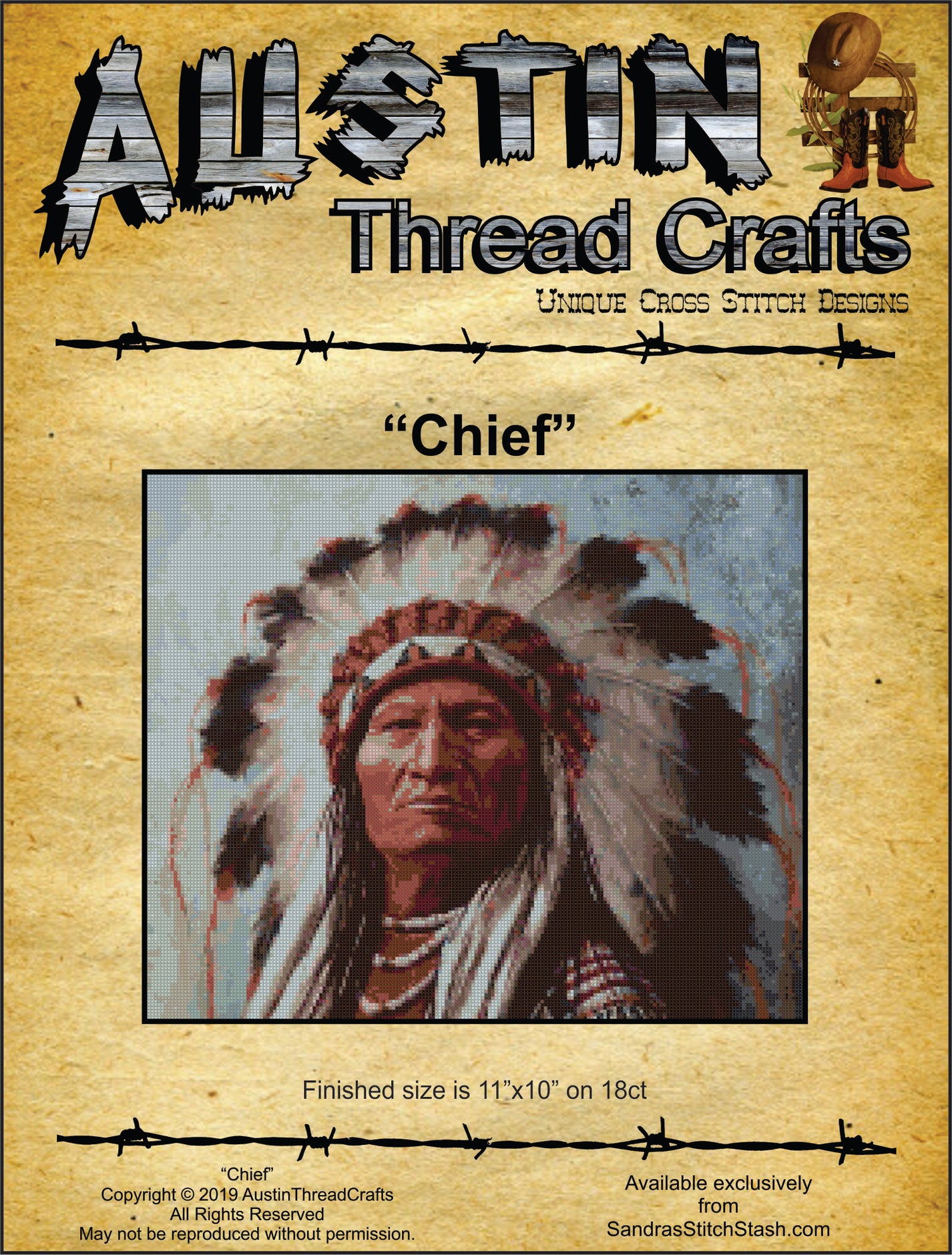 Chief pattern – Sandra's Stitch Stash