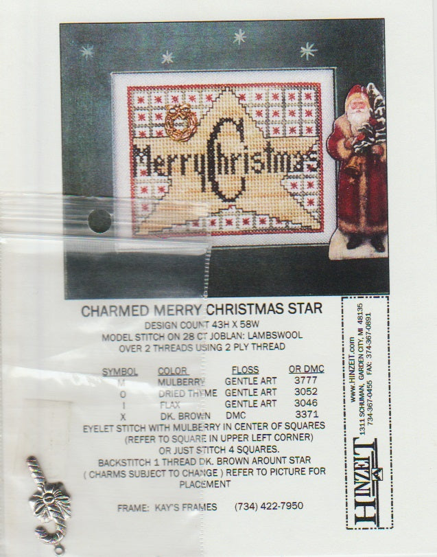 Charmed Merry Christmas Star pattern – Sandra's Stitch Stash