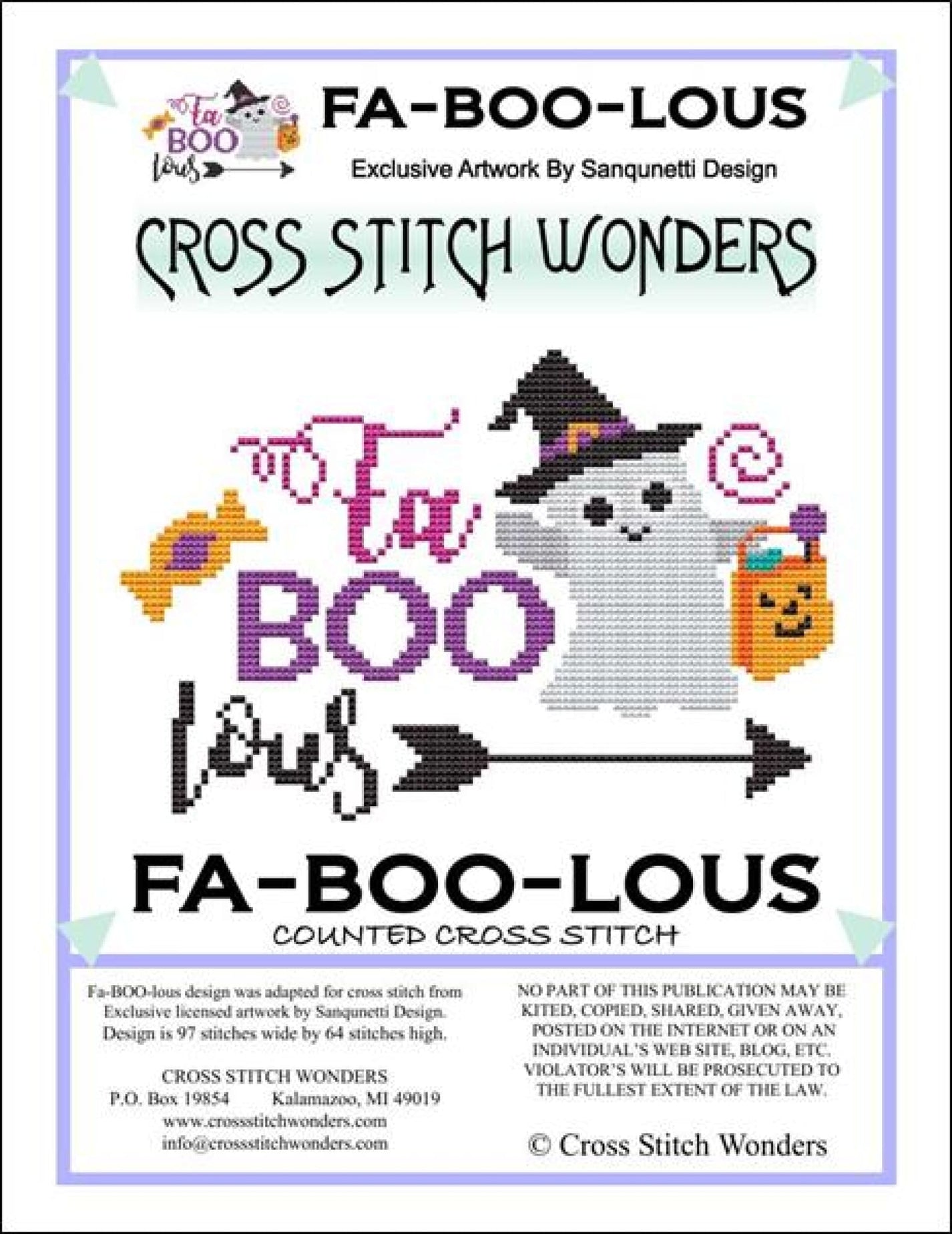 Fa-Boo-lous pattern – Sandra's Stitch Stash