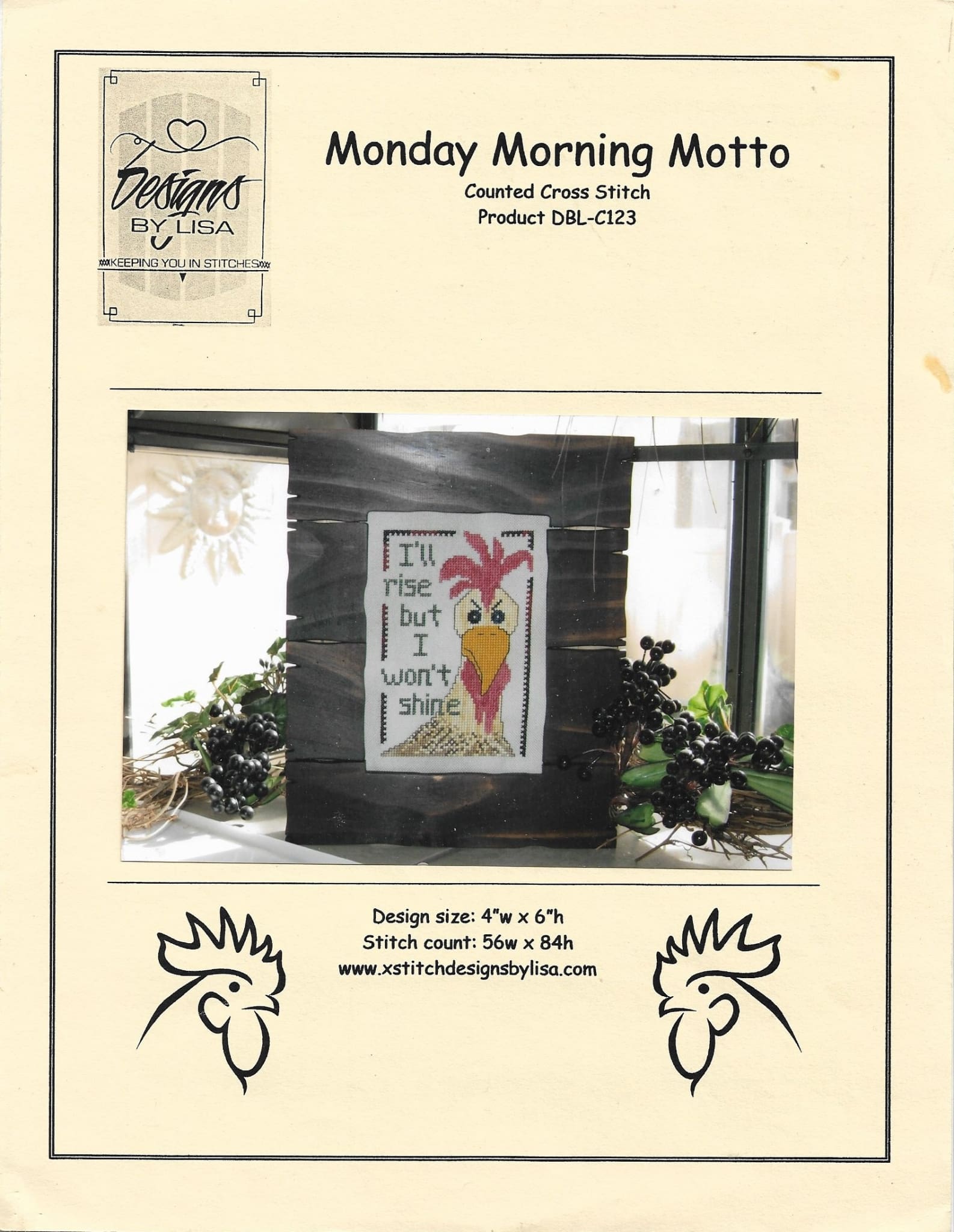 Monday Morning Motto pattern – Sandra's Stitch Stash