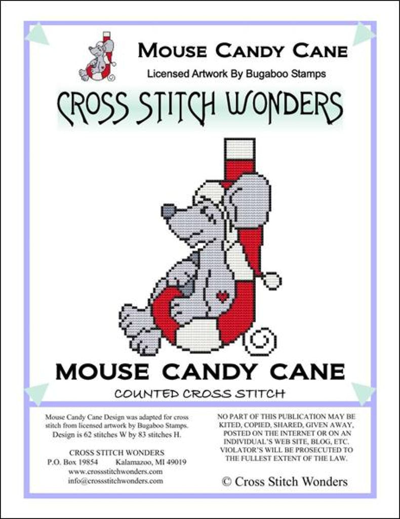 Mouse Candy Cane Critter pattern – Sandra's Stitch Stash