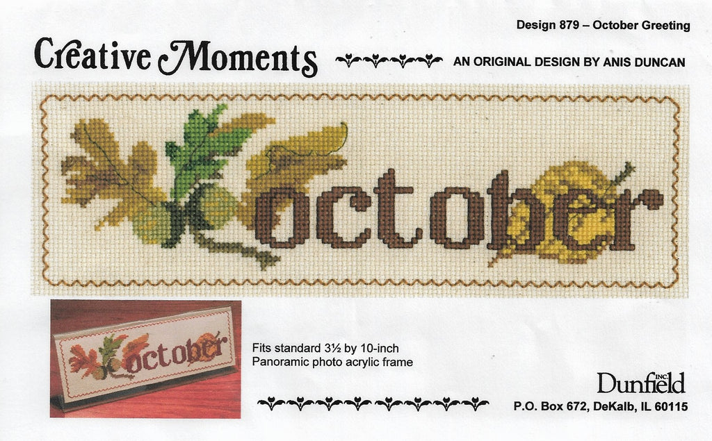 October Greeting pattern – Sandra's Stitch Stash