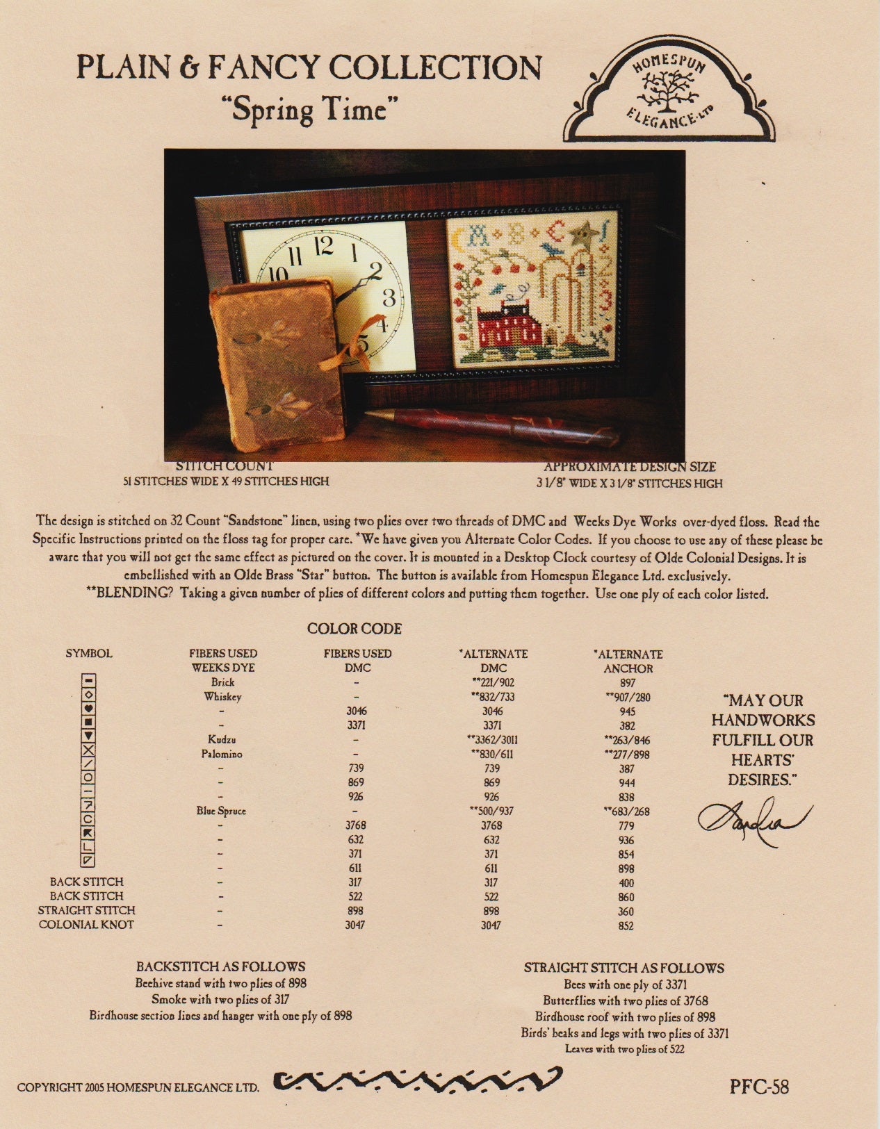 Spring Time pattern – Sandra's Stitch Stash