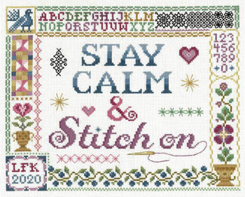 Stay Calm & Stitch On pattern – Sandra's Stitch Stash