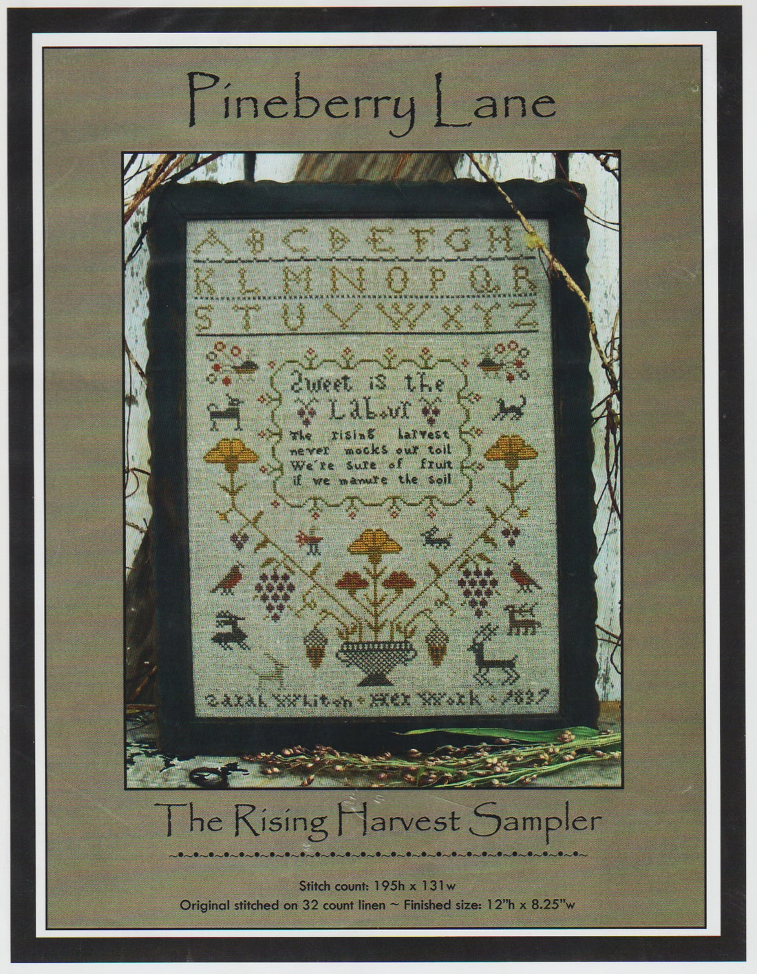The Rising Harvest Sampler pattern – Sandra's Stitch Stash