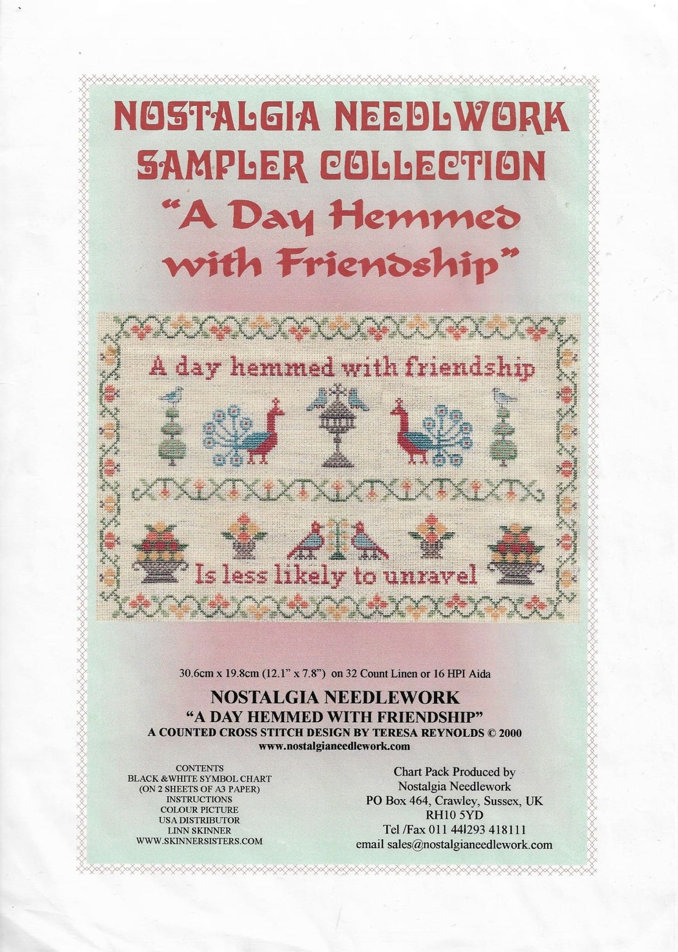 A Day Hemmed with Friendship pattern – Sandra's Stitch Stash