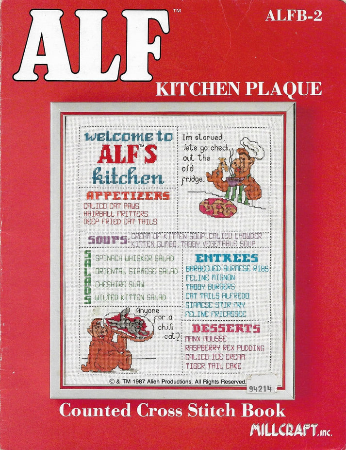 Alf Kitchen Plaque pattern – Sandra's Stitch Stash