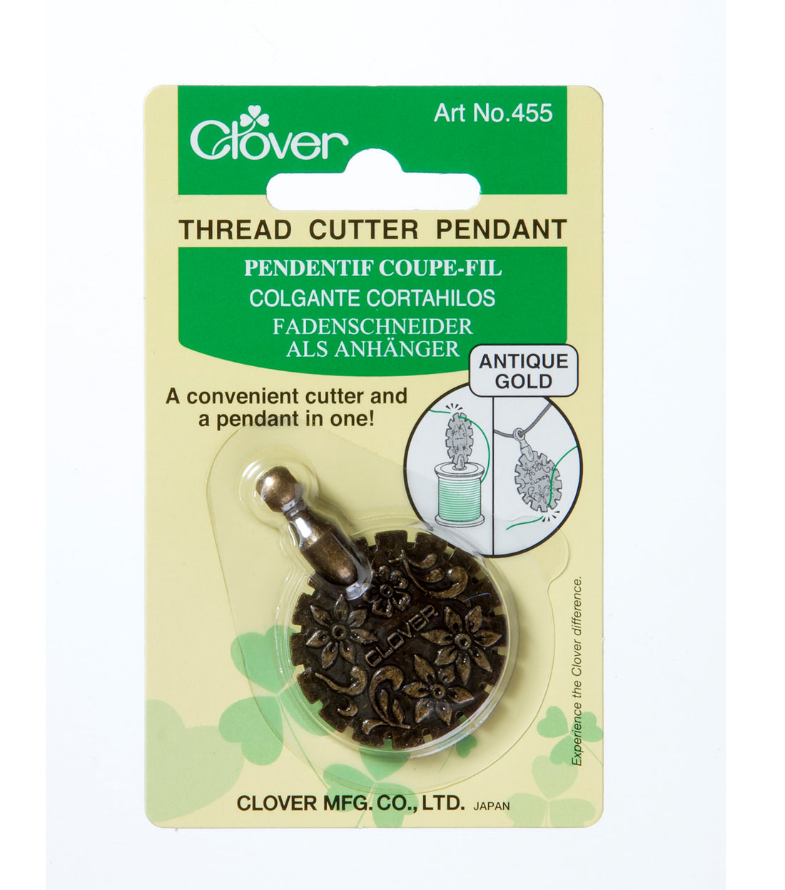 Clover Thread Cutter Pendant – Sandra's Stitch Stash