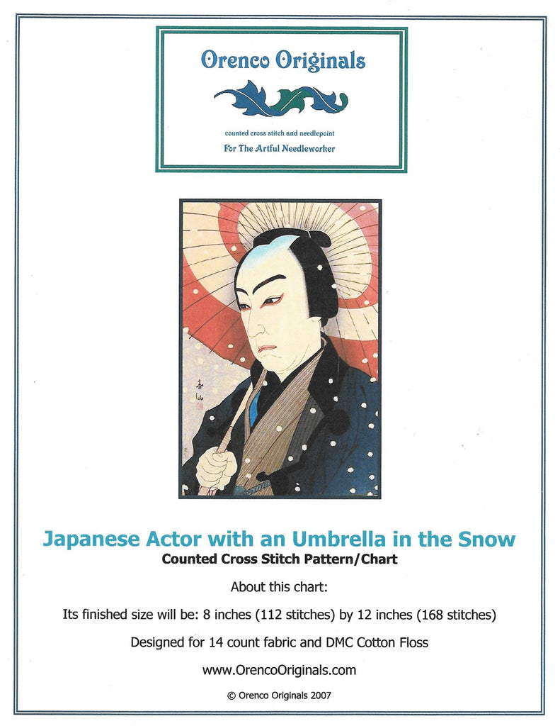 Japanese Actor pattern – Sandra's Stitch Stash