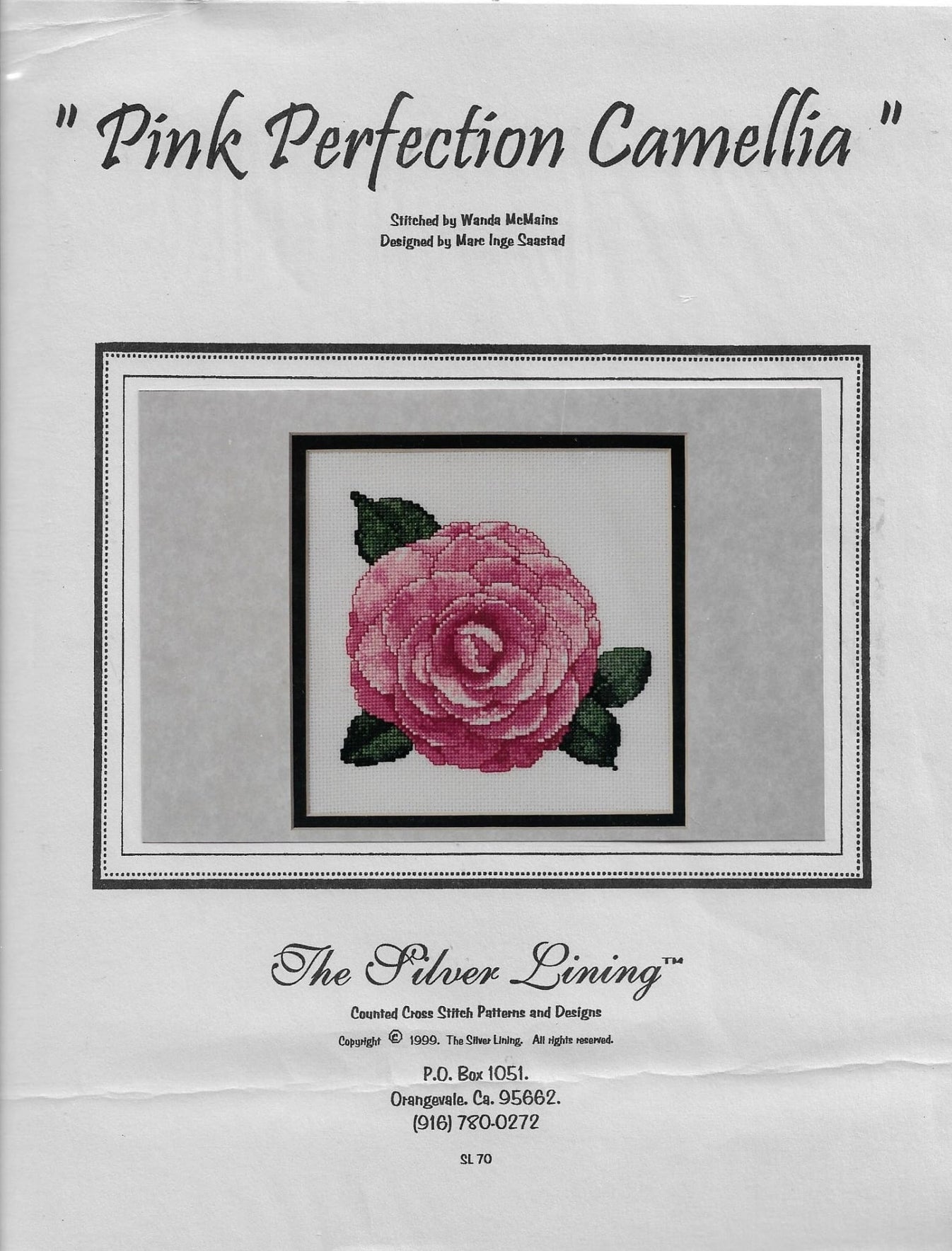 Pink Perfection Camellia pattern – Sandra's Stitch Stash
