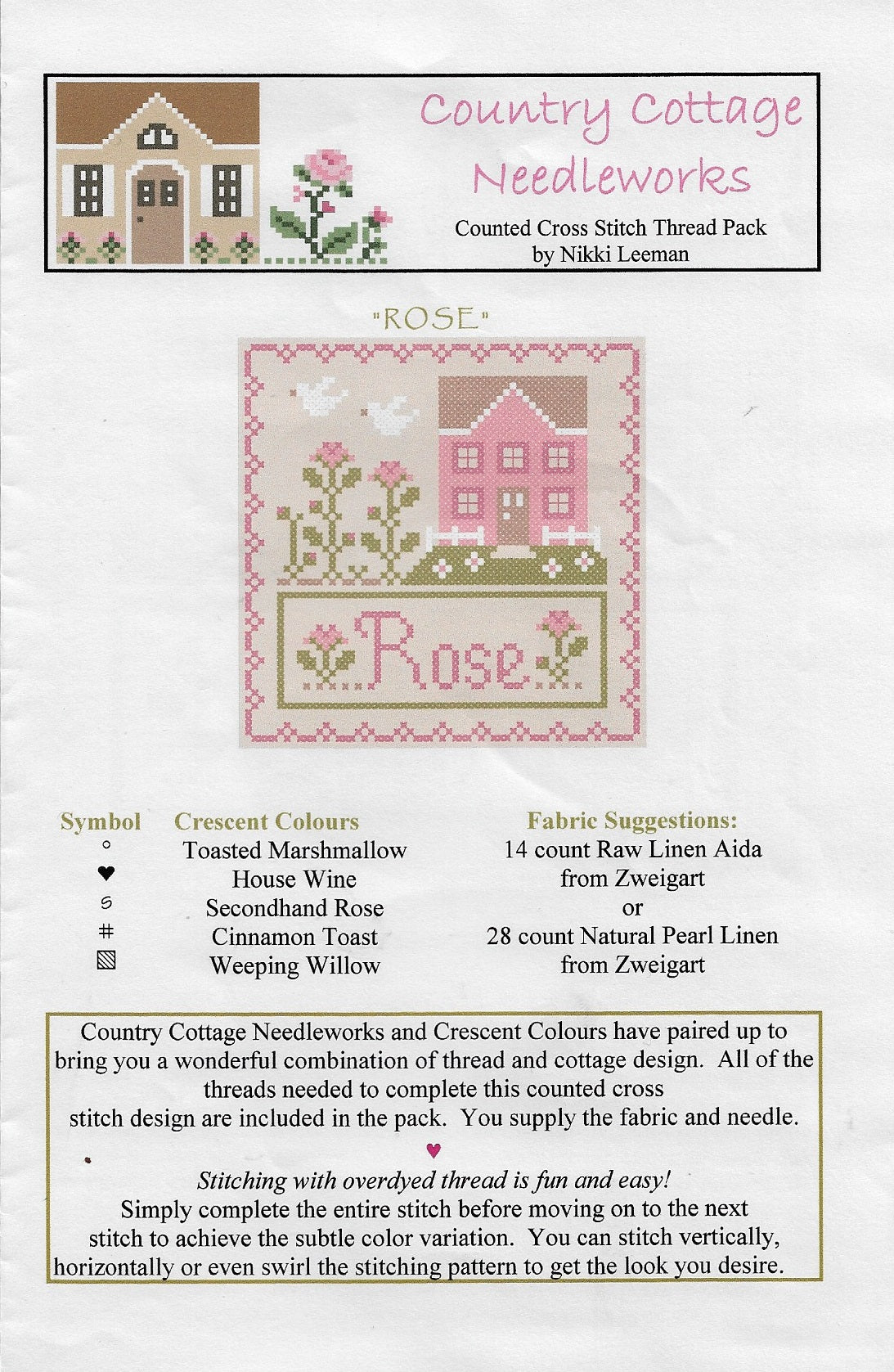 Rose pattern – Sandra's Stitch Stash